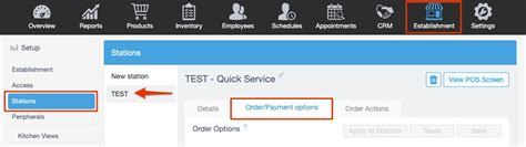 Customizing Order Payment And Action Options