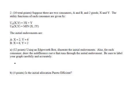 solved 2 16 total points suppose there are two consumers