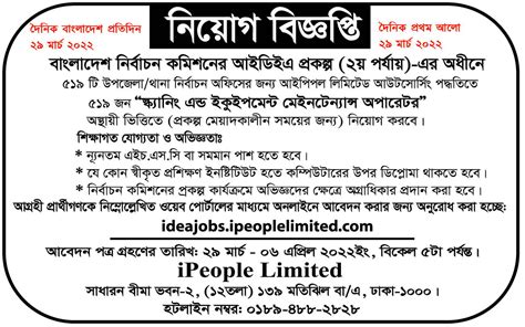 Ecs Job Circular বাংলাদেশ নির্বাচন কমিশন এ নিয়োগ Bd