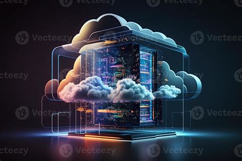Cloud Storage A Digital Service Or Data Application Technologies Of Network Computing