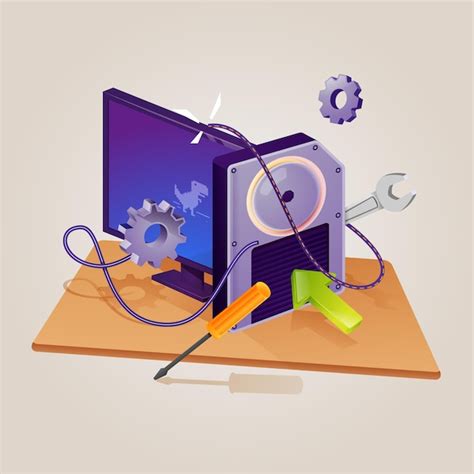 Premium Vector Time To Check And Repair The Hard Drive