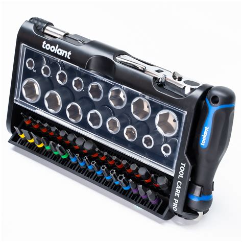 Toolant Mini Ratchet Wrench Set 52pcs With Sockets And Screwdriver Bit