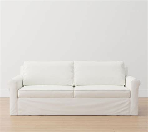 Cameron Roll Arm Slipcovered Fabric Sofa Pottery Barn