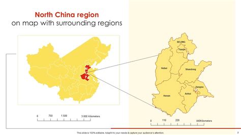 North China Region On Map Ppt Powerpoint Presentation Complete Deck With Sl