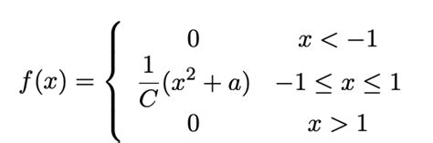 Solved Consider The Following Density Function Where A Chegg