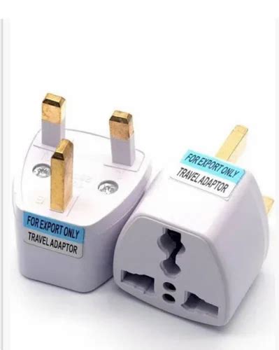 Abs Plastic 3 Plug Adapter White At ₹ 28 Piece In New Delhi Id 2854263847691