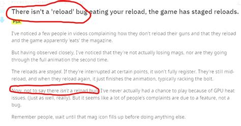 There Isnt A Reload Bug Eating Your Reload The Game Has Staged Reloads Rhelldivers