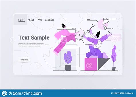 developers couple creating website ui interface web application development program software