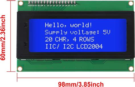 Pantalla Lcd Iici2 Ctwispi 2004 20 X 4