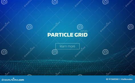 Particle Grid Abstract Background Technology Minimal Backdrop For