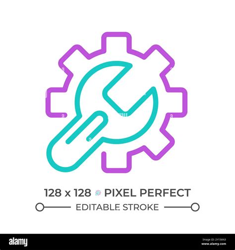 Setup Two Color Line Icon Stock Vector Image And Art Alamy