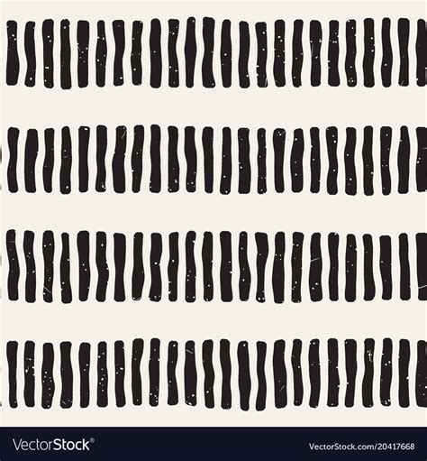 Hand Drawn Lines Seamless Grungy Pattern Abstract Vector Image