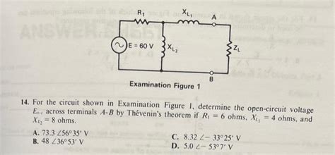 solved 14 for the circuit shown in examination figure 1