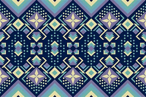 벽지 배경 직물 커튼 카펫 의류 및 포장을위한 다채로운 기하학적 민족 이음새가 없는 패턴 디자인 0명에 대한 스톡 벡터 아트 및