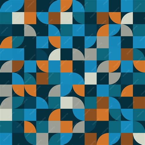 Premium Vector Bright Geometric Vector Background Squared Abstract Seamless Pattern