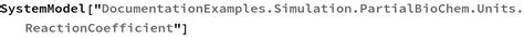 documentationexamples simulation partialbiochem units reactioncoefficient system modeler