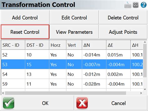 Apply Control Calculated Parameters