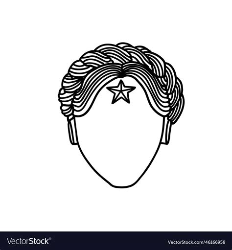 Twin Robot Lady Face From New Game Atomic Vector Image