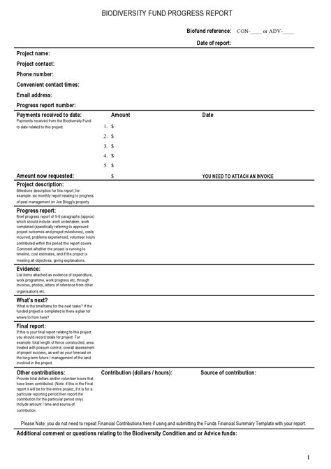 Professional Progress Report Templates Free TemplateArchive