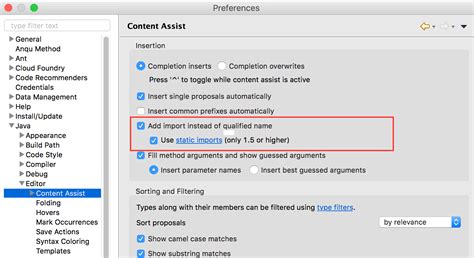 autocomplete von java static imports in eclipse konfigurieren by markus kühle coodoo