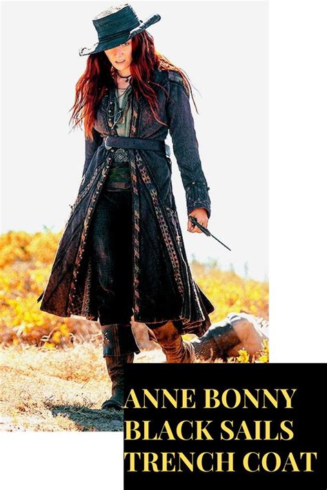 Anne Bonny Black Sails Trench Coat Black Sails Bonny Black