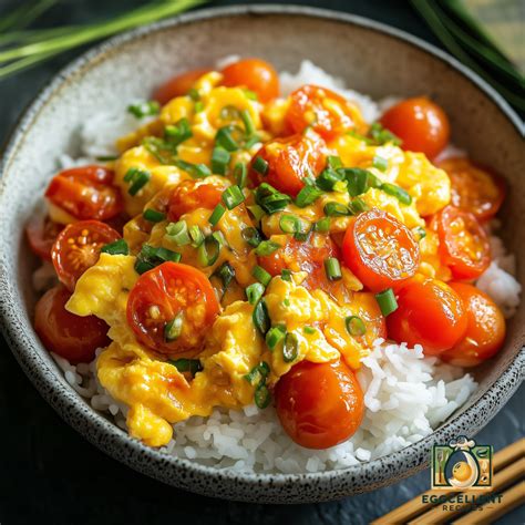 Fried Egg And Tomato Over Rice