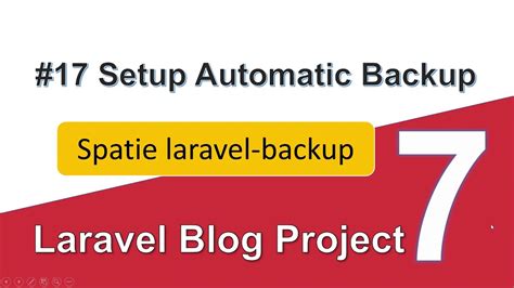 17 Laravel Blog Project In Hindi 2021 Setup Automatic Backup Spatie Laravel Backup
