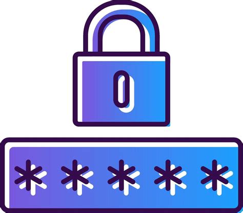 Password Gradient Filled Icon 42765248 Vector Art At Vecteezy