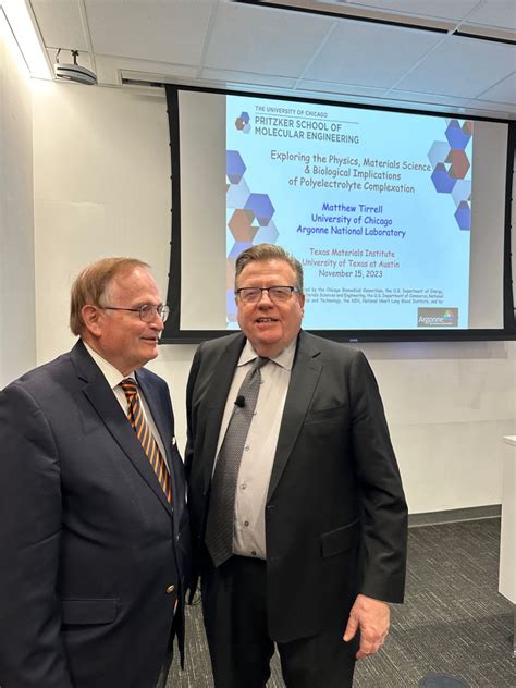 Nicholas Peppas On Linkedin Guess Who Is Here Today Matt Tirrell Of The Univ Of Chicago We Have…
