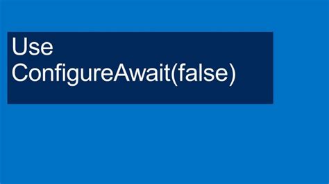 Dotnet Asyncprogramming Csharp Configureawait Softwareengineering