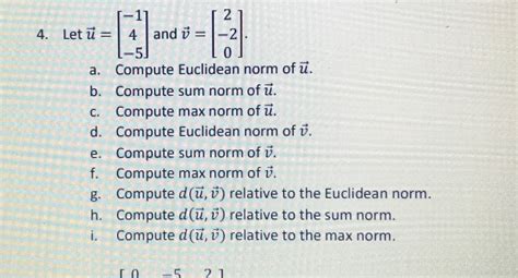 Solved 1 17 21 Ilpult P Le 1 5je0 Compute Euclidean Norm