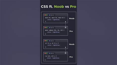 Noob Vs Pro Developer Css Webdesign Youtube