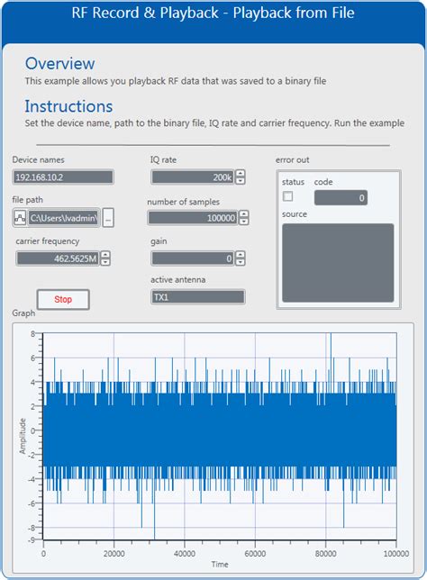 Rf Record And Playback With Usrp And Labview Communications Ni Community