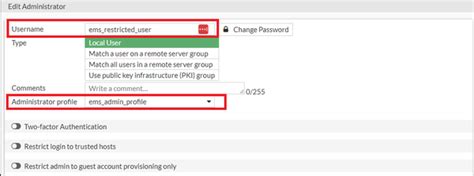 Technical Tip How To Create A Restricted User For Fortinet Community