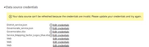 Solved Refreshing A Report With Local Excel And Json File