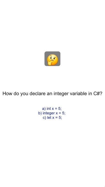 C Beginner Quiz Programming Csharp Youtube