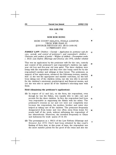 Sia Lee Fei V Soh Kok Kong Pdf
