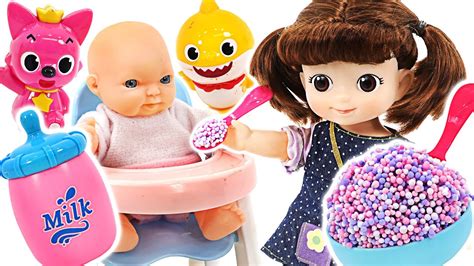 콩순이와 알록달록 맛있는 아이스크림을 만들어 먹어요~ 핑키팝토이 Youtube