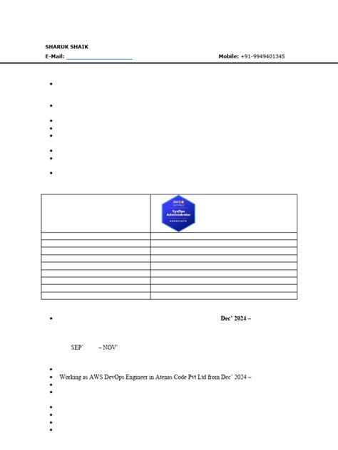 Sharuk Resume Devops Engineer Pdf Cloud Computing Software Development