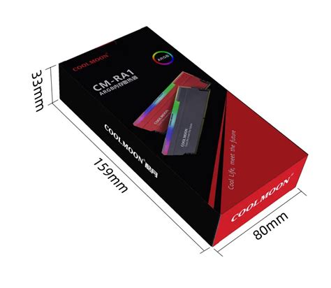 Best Selling Coolmoon Memory Heatsink Argb Ram Cooler Argb Aluminum Ddr4 Ram Cooling Rgb Ram