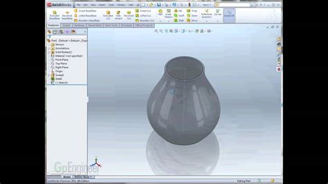 Solidworks 2011 Revolve Feature Youtube
