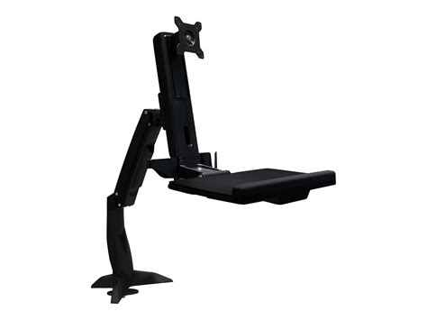 Amer Amr1acws Mounting Kit Articulating Arm Pivot Desk Mount Keyboard Tray For Lcd