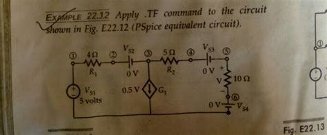 Solved Example 2212 Apply Tf Command To The Circuit Shown