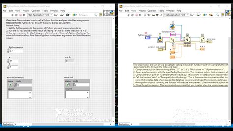 LabVIEW 2018 Voice How To Use Python Node To Communicate With Python