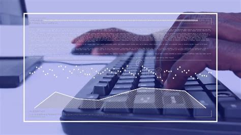 Animation Of Diagrams And Data Processing Over Man Using Computer Stock Footage Video Of Graph