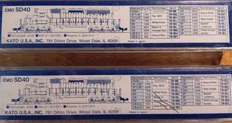Kato N Scale Csx Emd Sd40 176 20t20s 84888485 Engines 4641936423