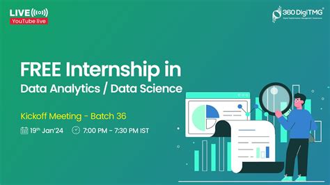 Free Data Analytics Data Science Internship Batch 36 360digitmg Youtube