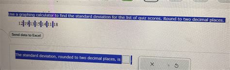 Solved Use A Graphing Calculator To Find The Standard