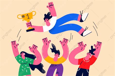 Business Teamwork Career Vector Art Png Teamwork Achievement Business