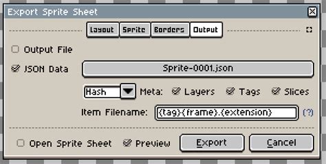 export tagged frames · issue 3163 · aseprite aseprite · github